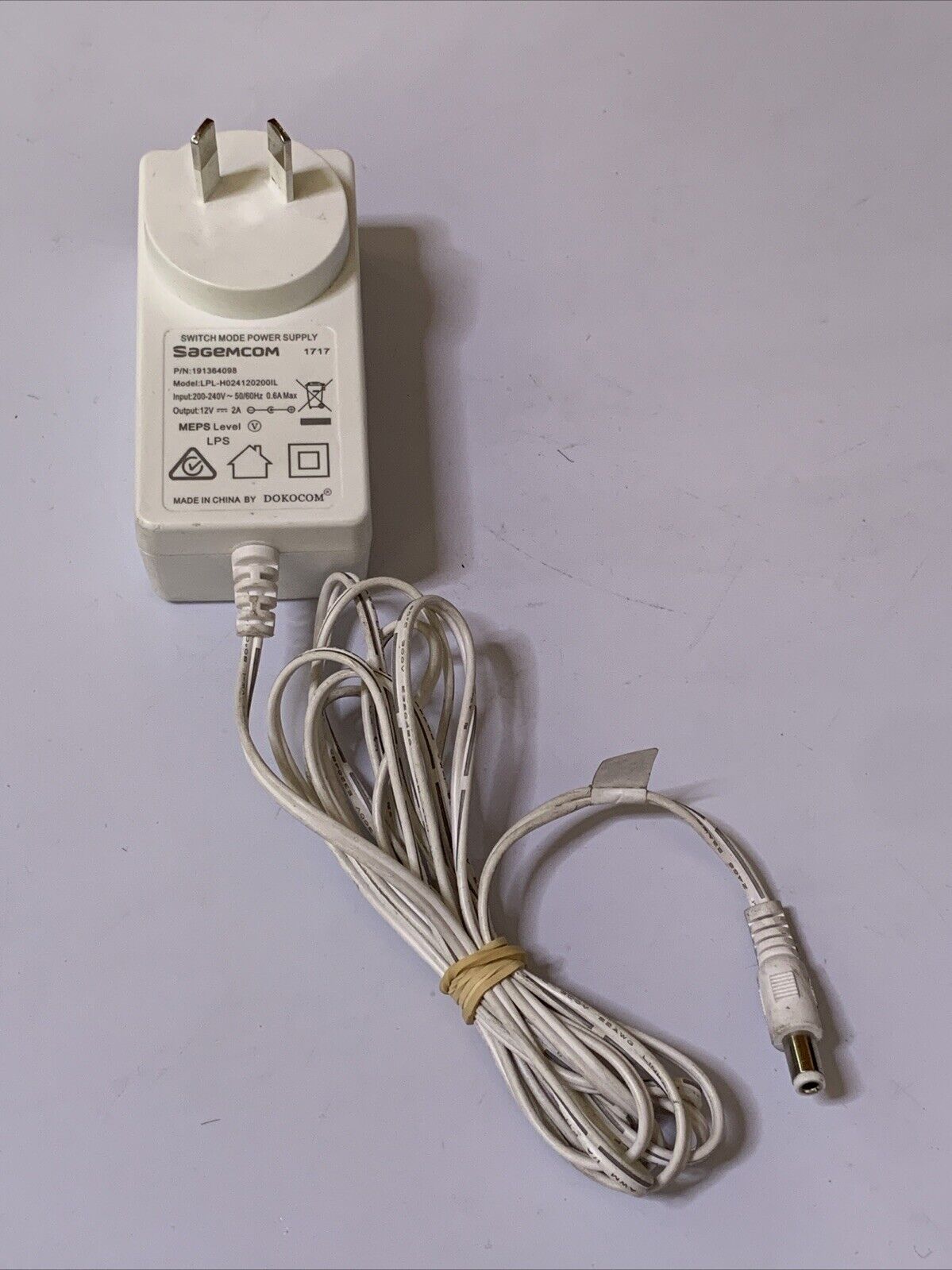 Sagemcom LPL-H02410200IL Power Supply 12V 2A AC Adaptor White for Rout ...