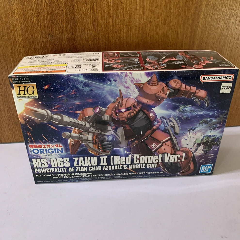 MS-06S Zaku II Red Comet Ver. HG 1/144 Gundam Bandai Model Kit 2019 JA ...