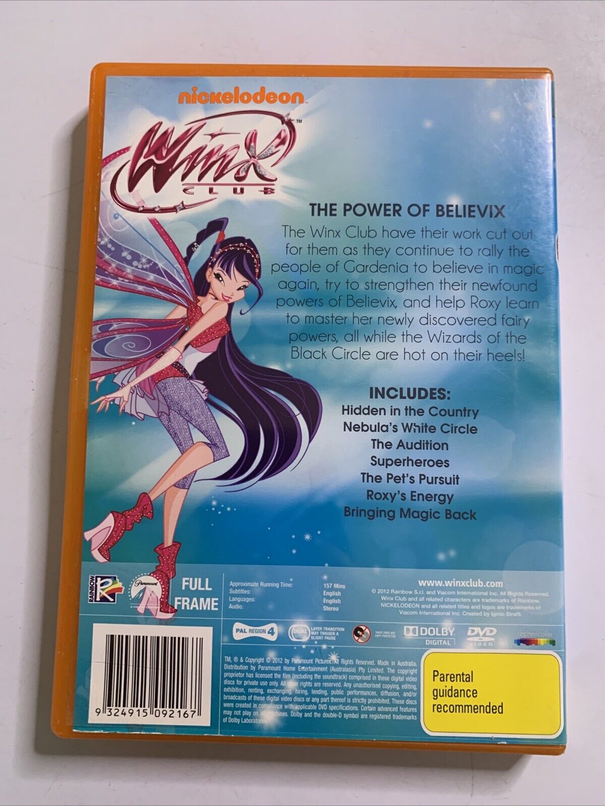 Winx Club Believe in Magic (DVD, 2007) Animaiton Region 4 – Retro Unit