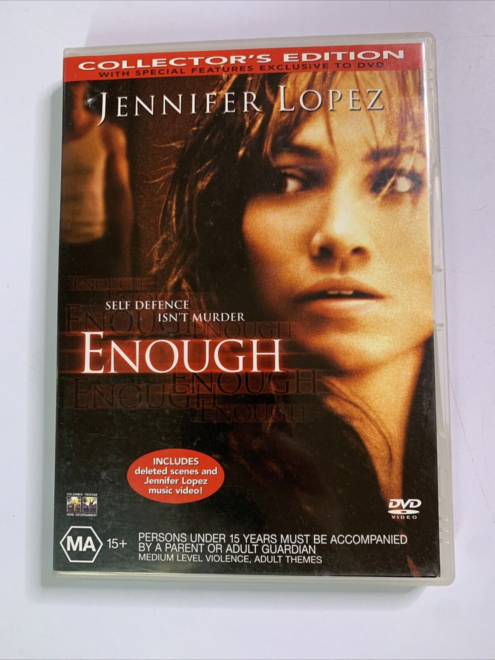 Enough (DVD, 2002) Juliette Lewis, Jennifer Lopez Region 4 – Retro Unit