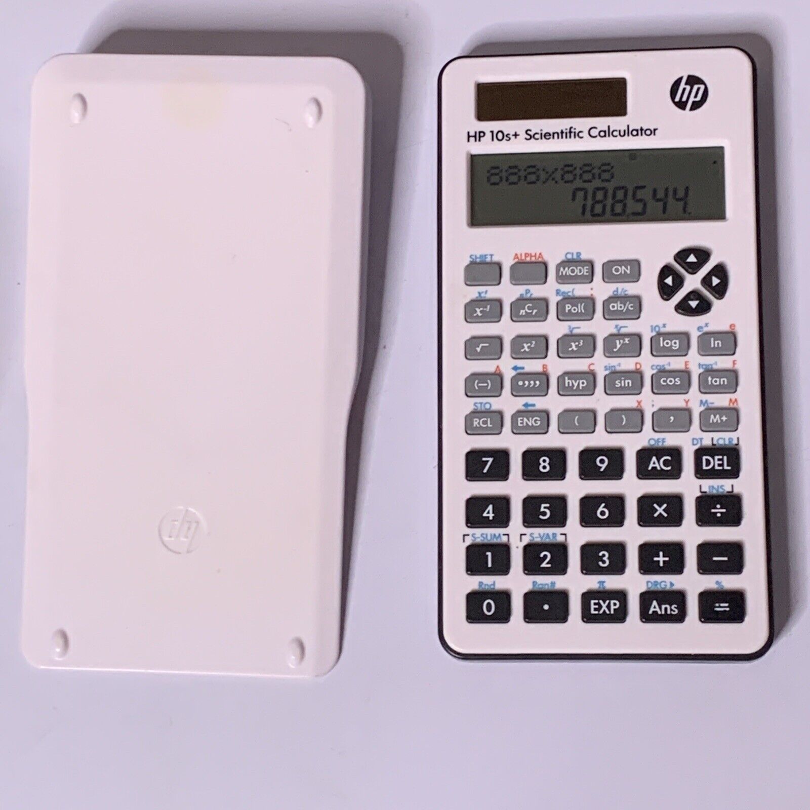 HP 10s Scientific Calculator Dual Solar & Battery Powered with Cover ...