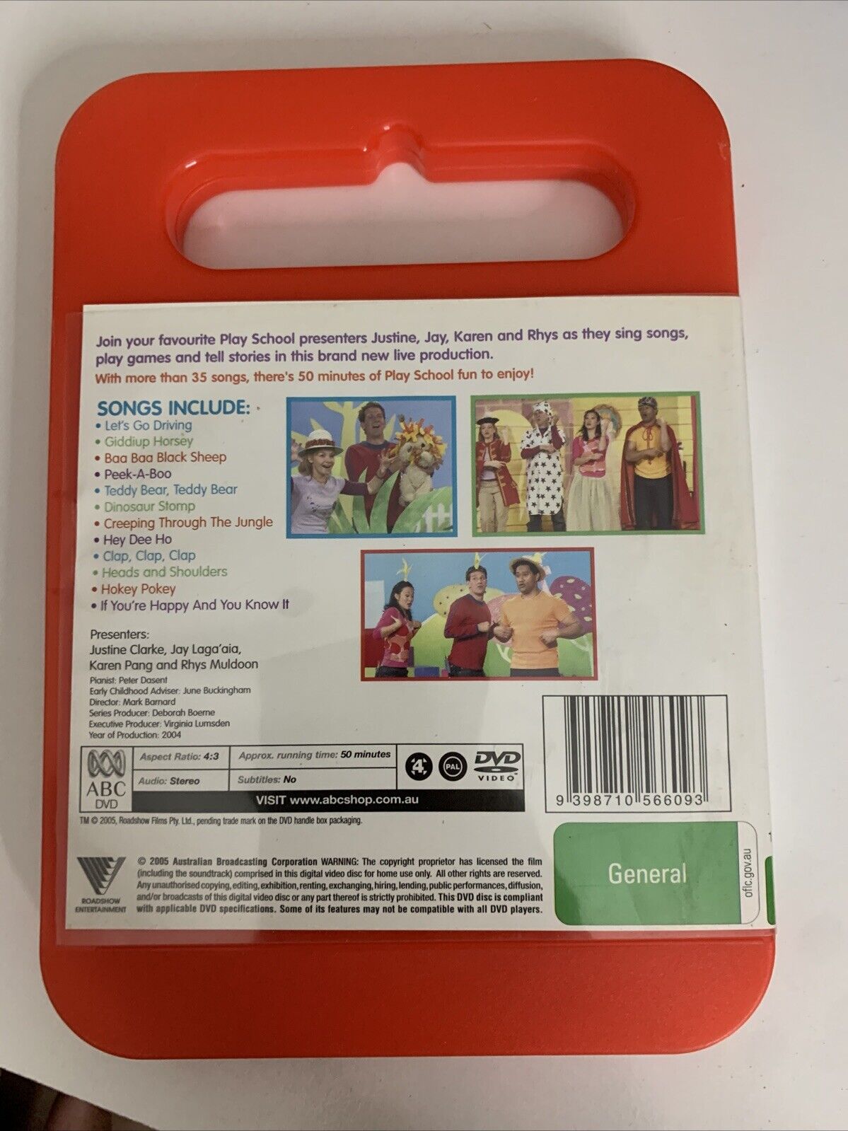 Play School Live Concert (DVD, 2004) ABC Kids Region 4 – Retro Unit