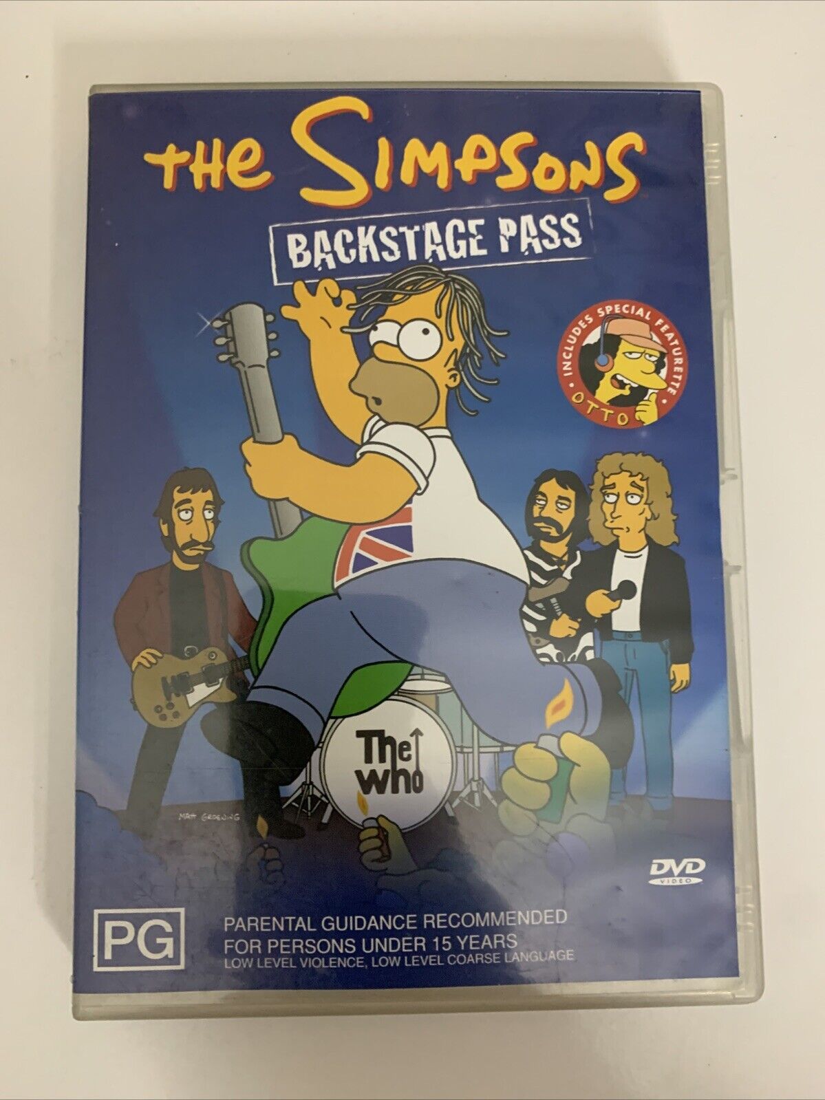 The Simpsons Backstage Pass (DVD, 2004) Animation Region 4 – Retro Unit