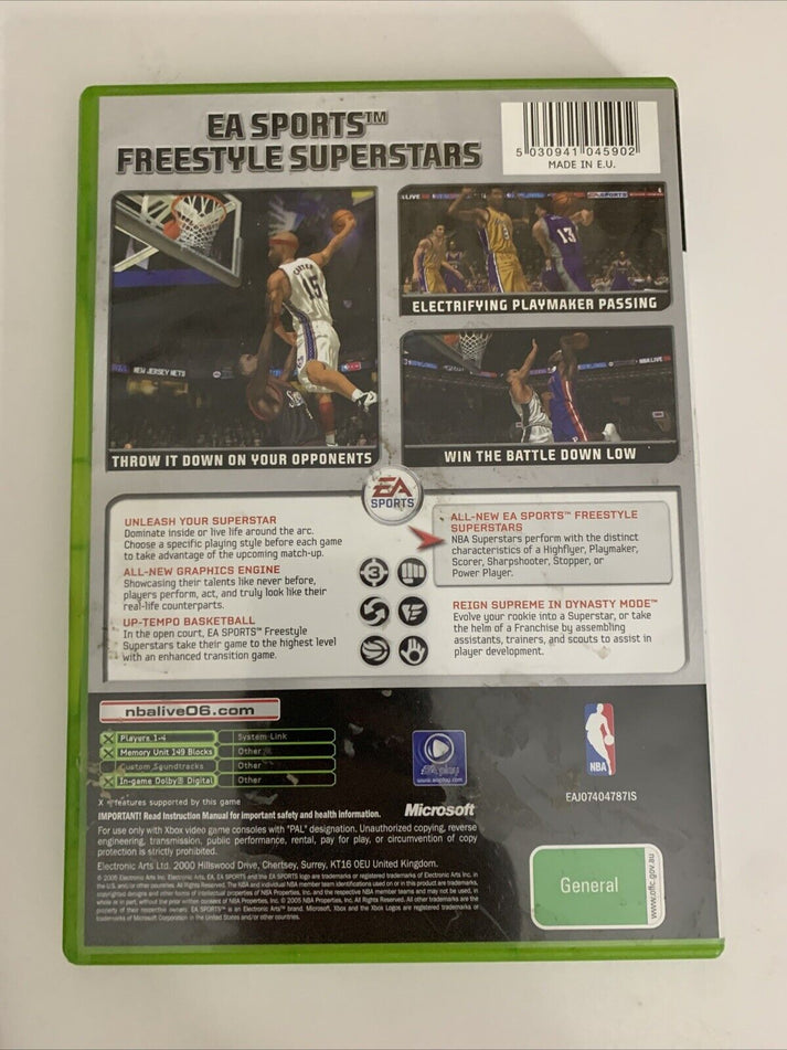 NBA Live 06 Microsoft XBOX Original PAL Basketball Game Complete ...