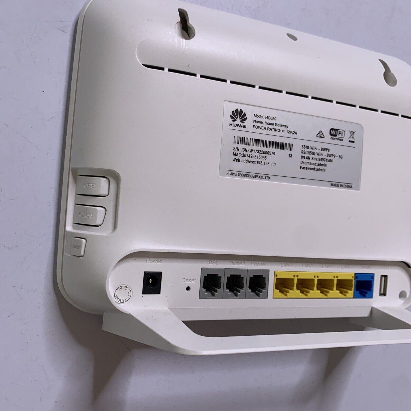 Huawei Home Gateway HG659 WiFi Wireless Router VoIP NBN Compatible ...