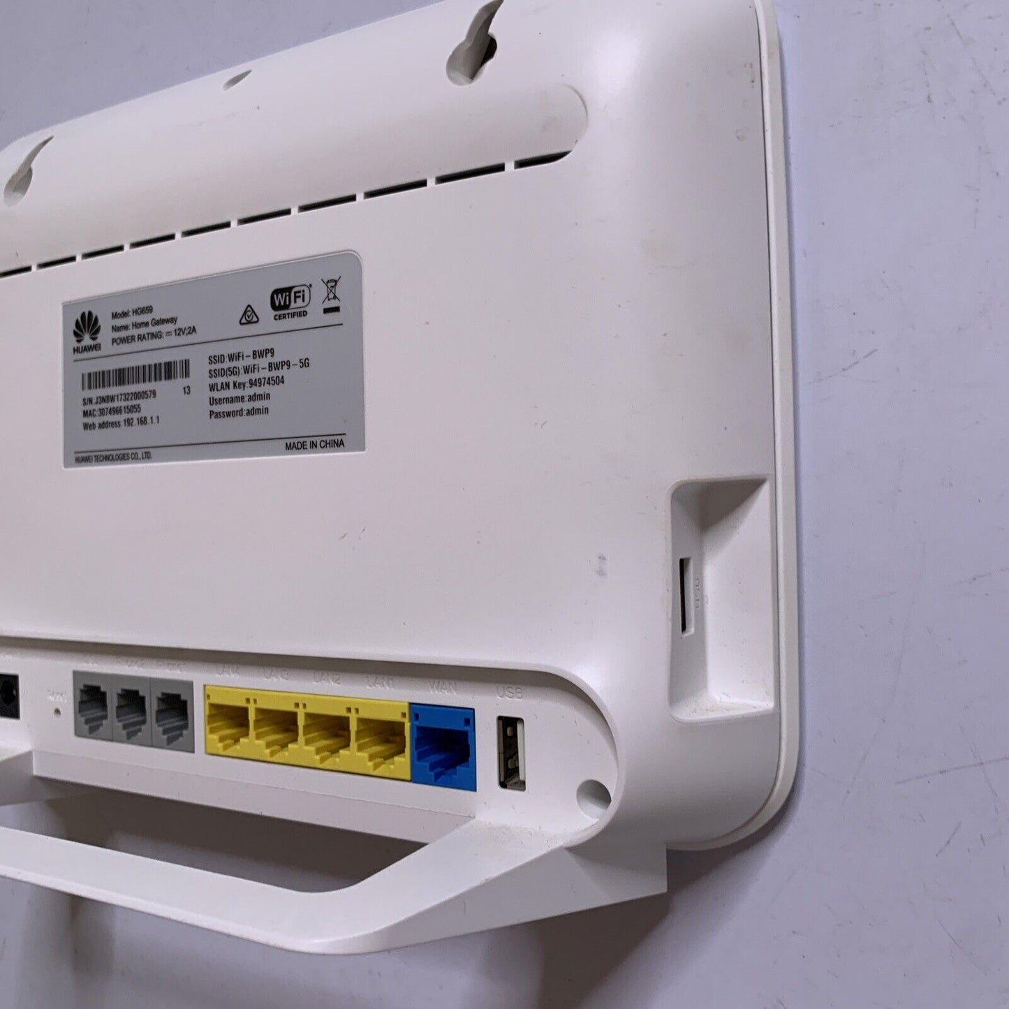 Huawei Home Gateway HG659 WiFi Wireless Router VoIP NBN Compatible ...