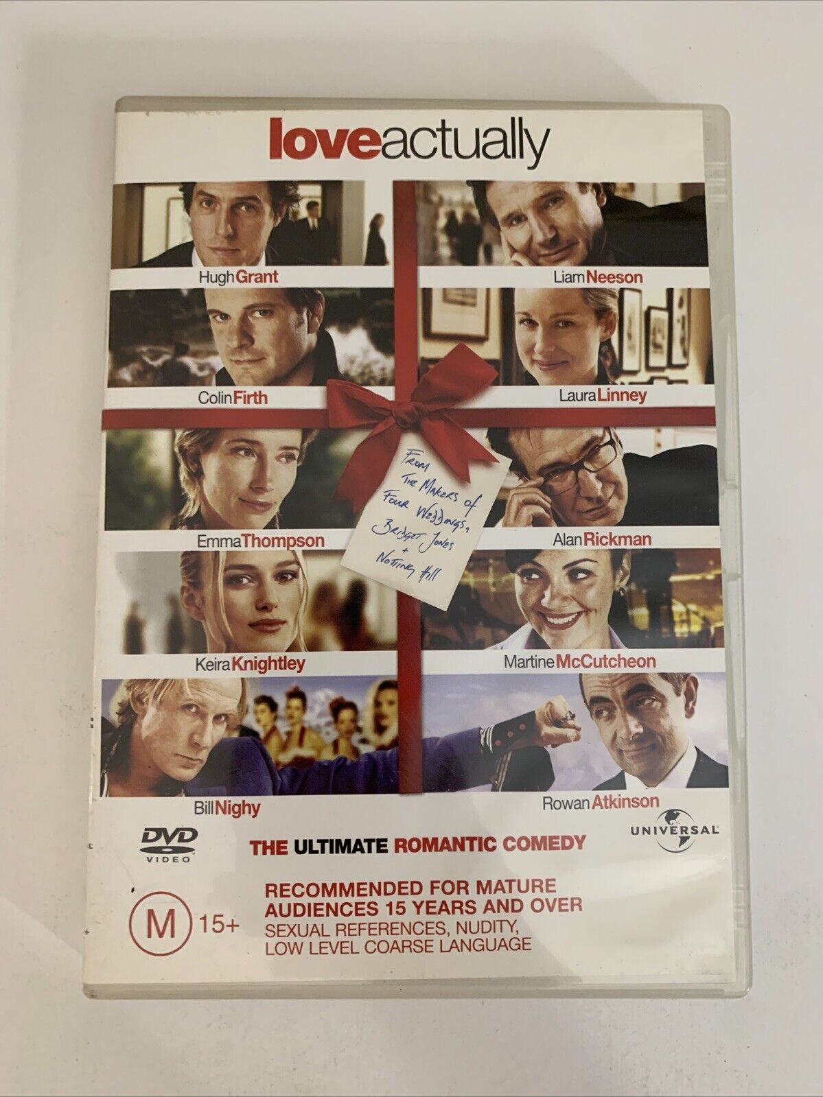 Love Actually (DVD, 2003) Emma Thompson, Liam Neeson, Bill Nighy Regio ...