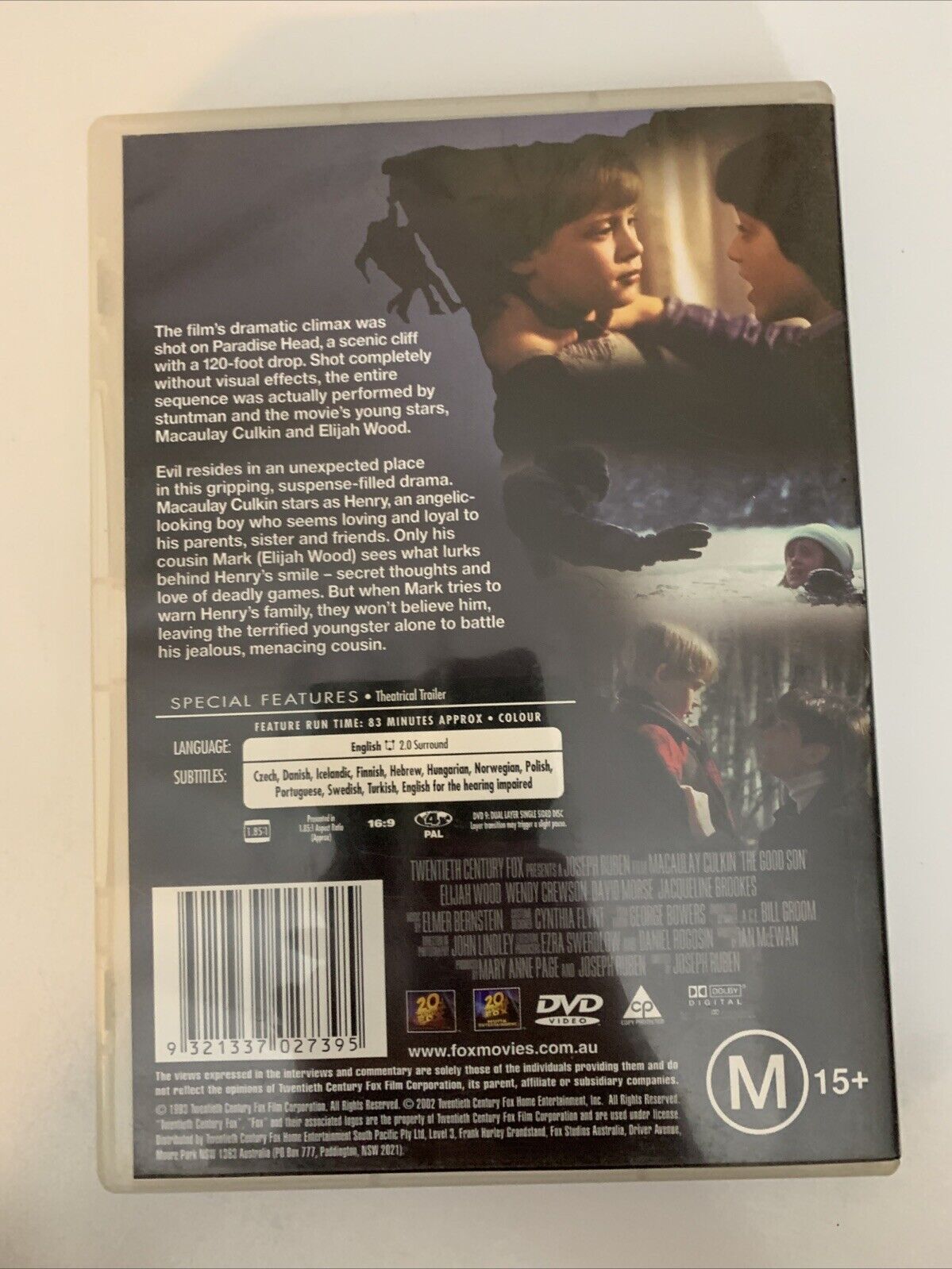 The Good Son (DVD, 1993) Macaulay Culkin Region 4 – Retro Unit