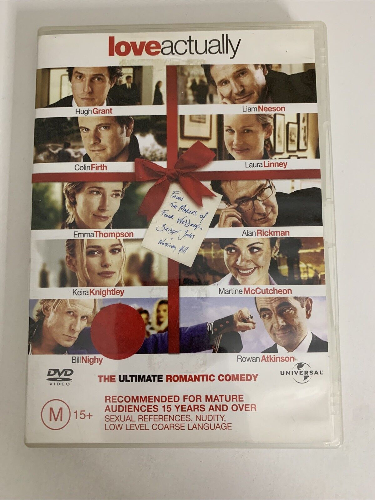 Love Actually (DVD, 2003) Liam Neeson, Colin Firth, Emma Thompson, Bil ...