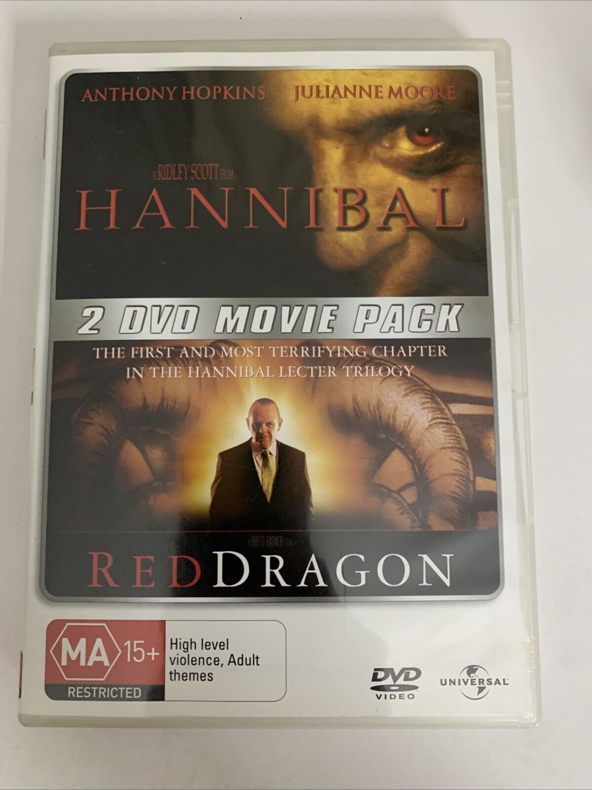 Red Dragon / Hannibal (DVD, 2002) Anthony Hopkins, Julianne Moore Regi ...