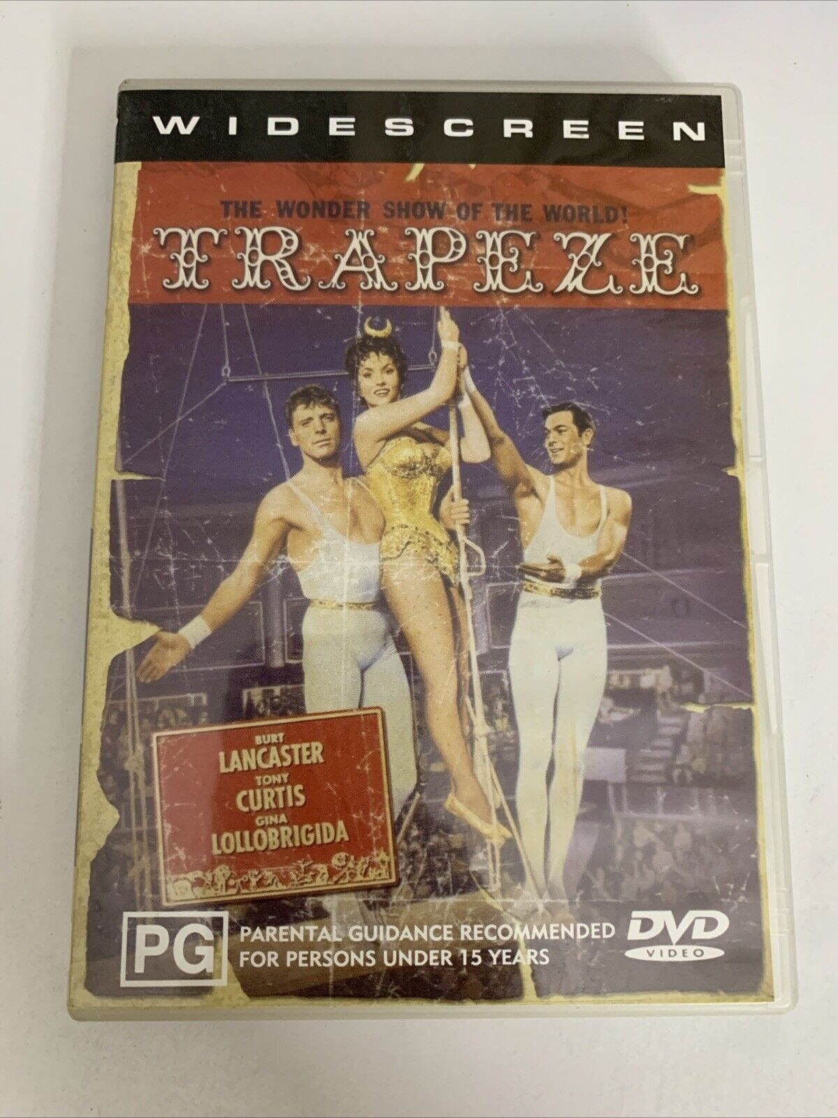 Trapeze (DVD, 1956) Widescreen Edition Burt Lancaster, Tony Curtis All – Retro Unit