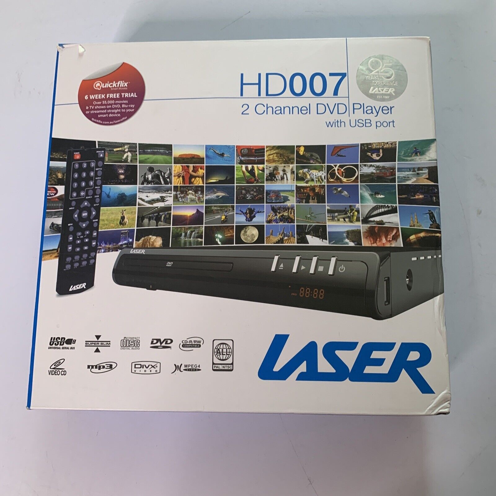 LASER Multi-Region DVD Player with USB DVD-HD007 – Retro Unit