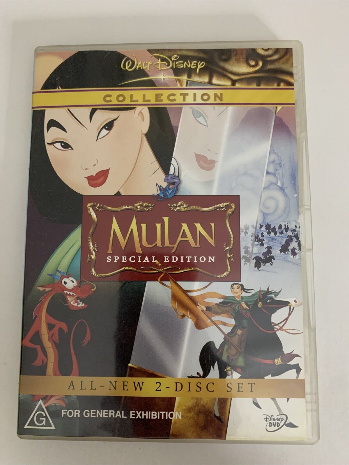 Mulan Special Edition (DVD, 1998, 2-Disc) Disney Animation Film Region ...