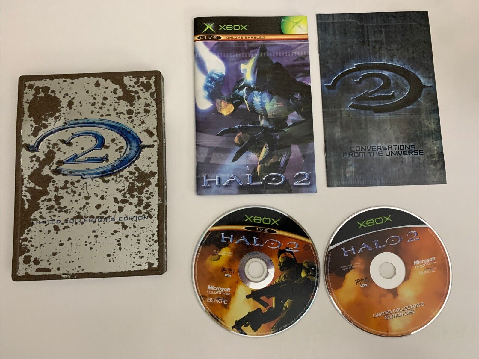 Halo 2 Steel Box Collector's Edition Microsoft XBOX Original PAL Game ...