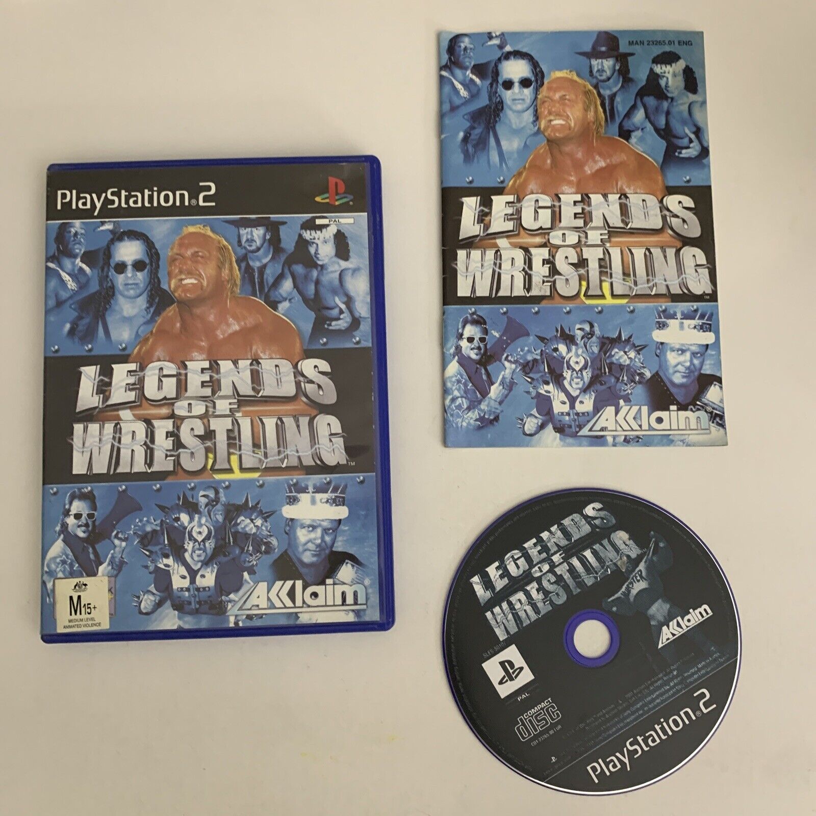 Legends Of Wrestling PS2 Sony PlayStation PAL 2001 Game Complete ...