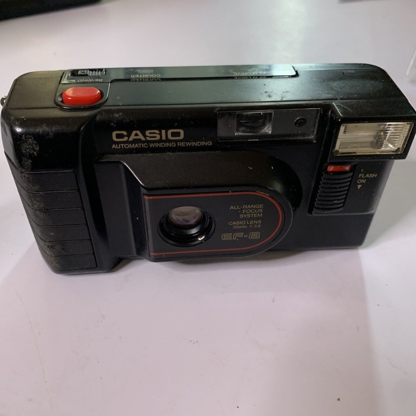 Casio EF-8 35mm Film Camera *Battery Lid Loose Flash Not Working ...