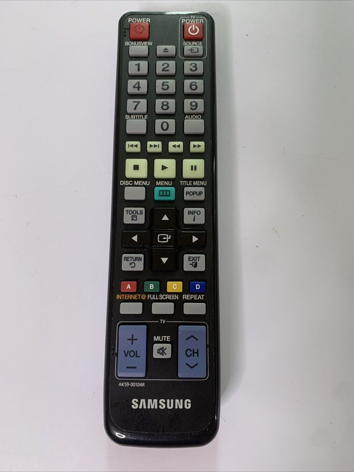 Genuine Samsung AK59-00104R TV Remote Control *Loose Battery Lid ...