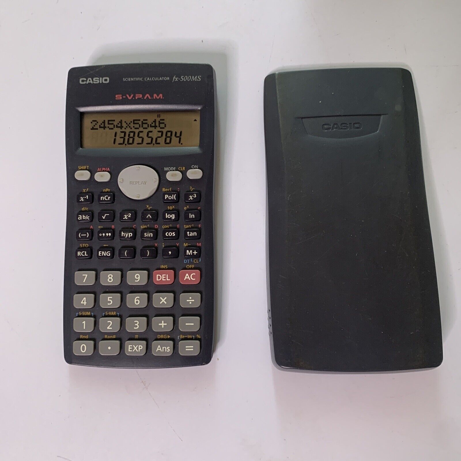 Casio fx-500MS Scientific Calculator with Cover – Retro Unit
