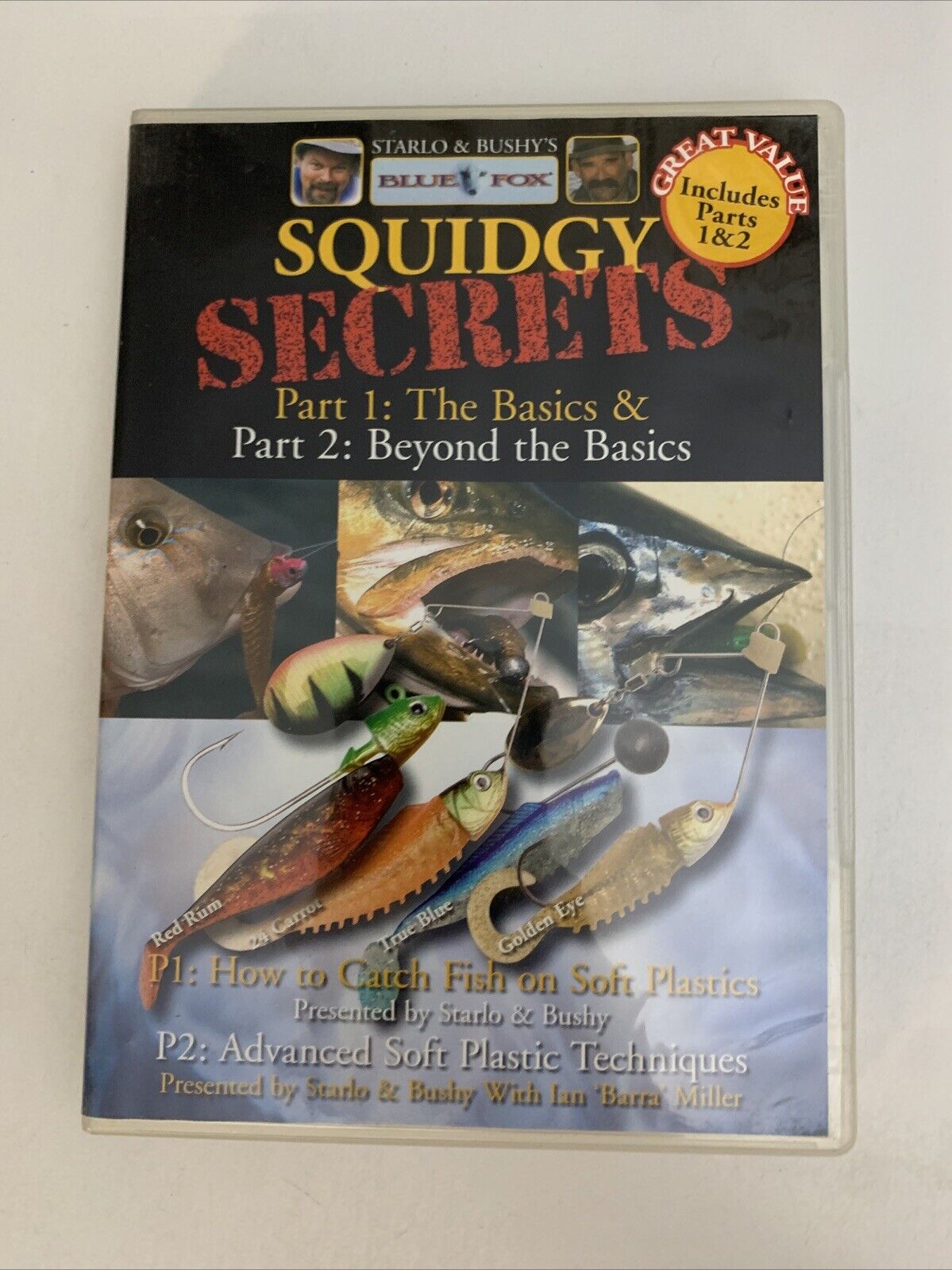 Squidgy Secrets: Parts 1 & 2 (DVD) Starlo & Bushy's Fishing All Region ...