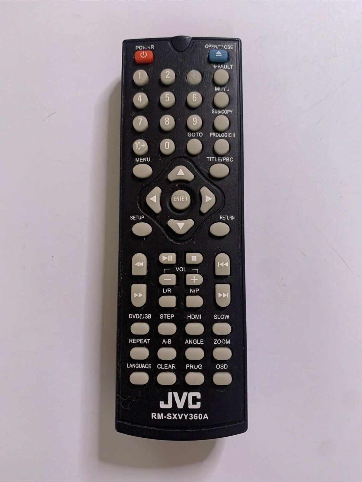 Genuine JVC RM-SXVY360A Remote Control for JVC DVD Player *Missing Bat ...