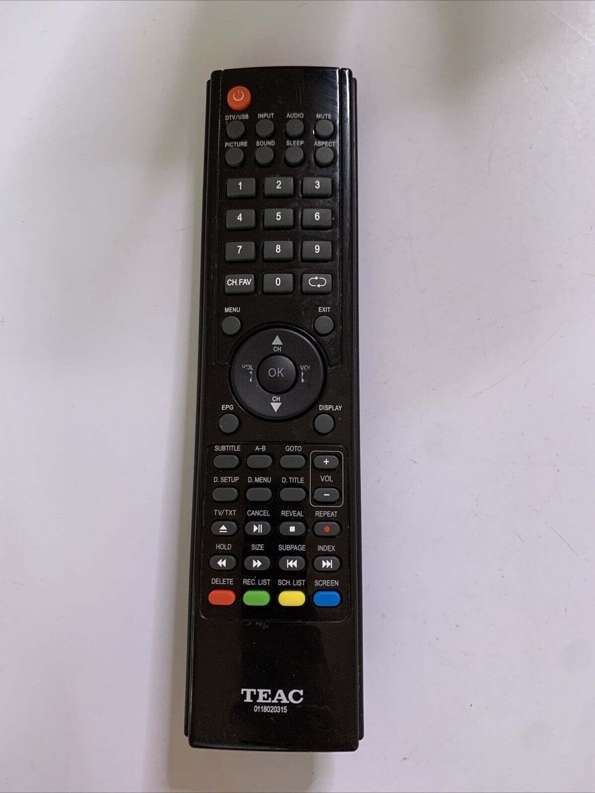 Genuine TEAC TE0118020315 Remote Control for Teac TV – Retro Unit