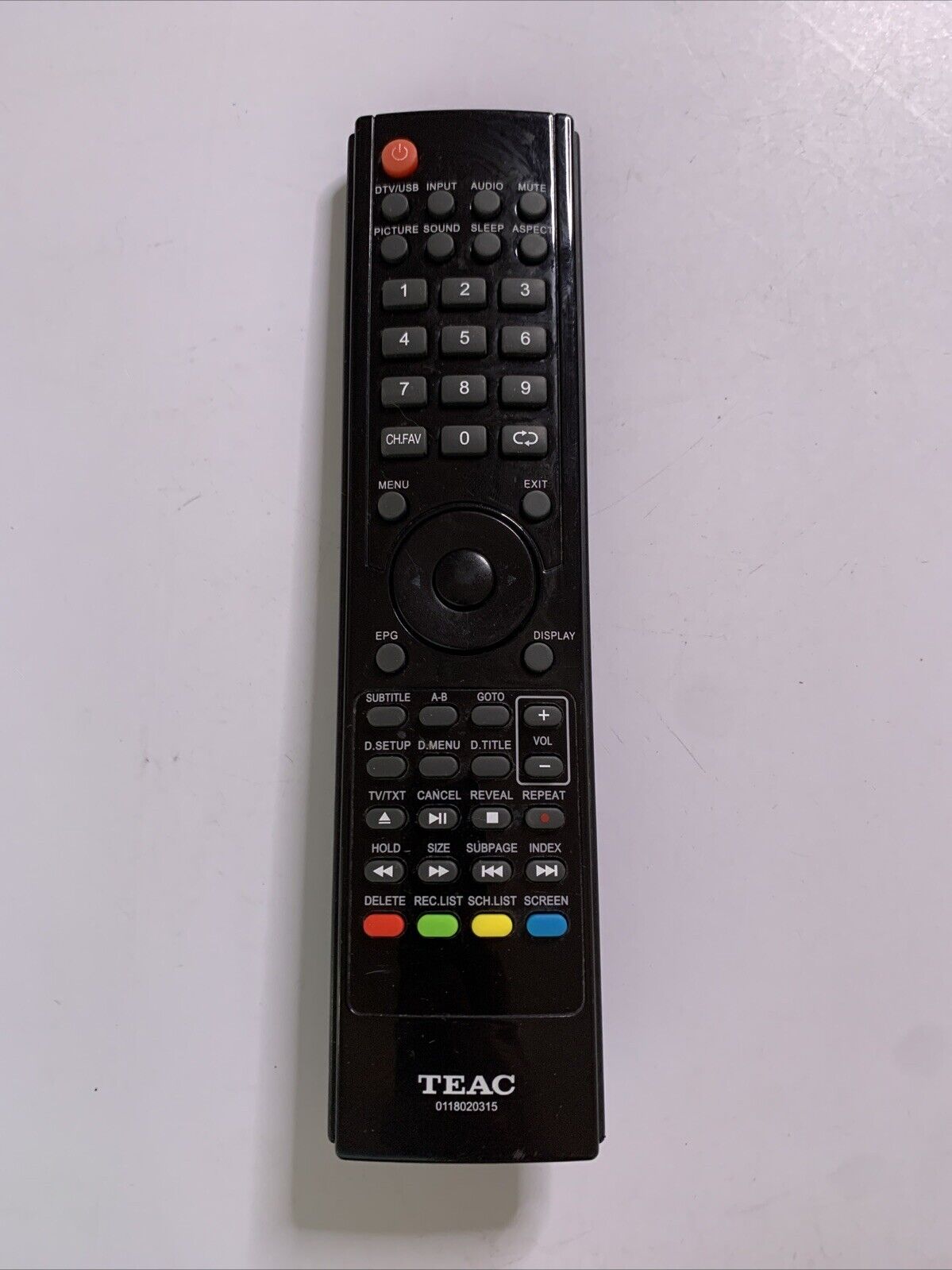 Genuine TEAC TE0118020315 Remote Control *No Battery Lid – Retro Unit