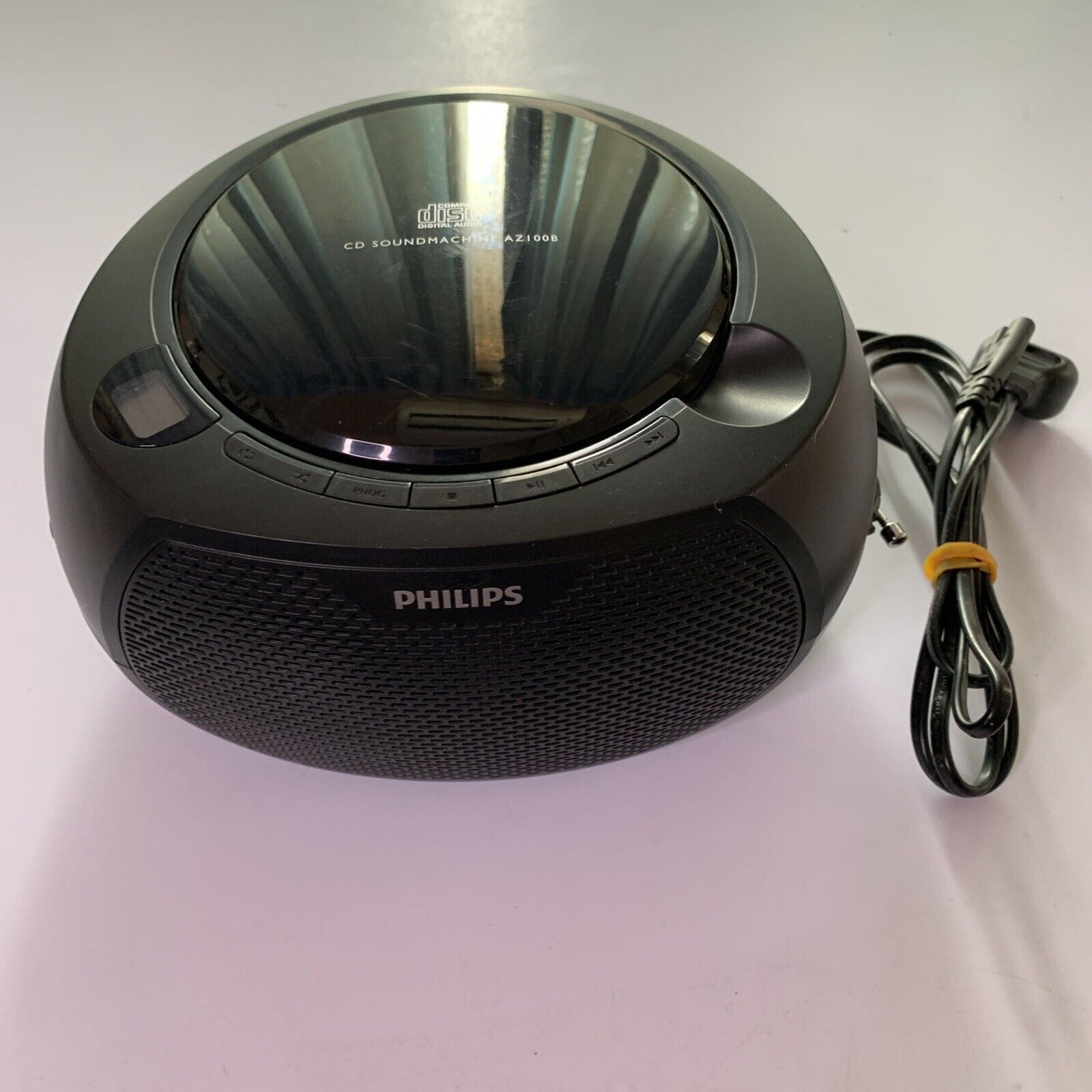 Philips CD Sound Machine FM Radio Player Boombox Black AZ100B – Retro Unit