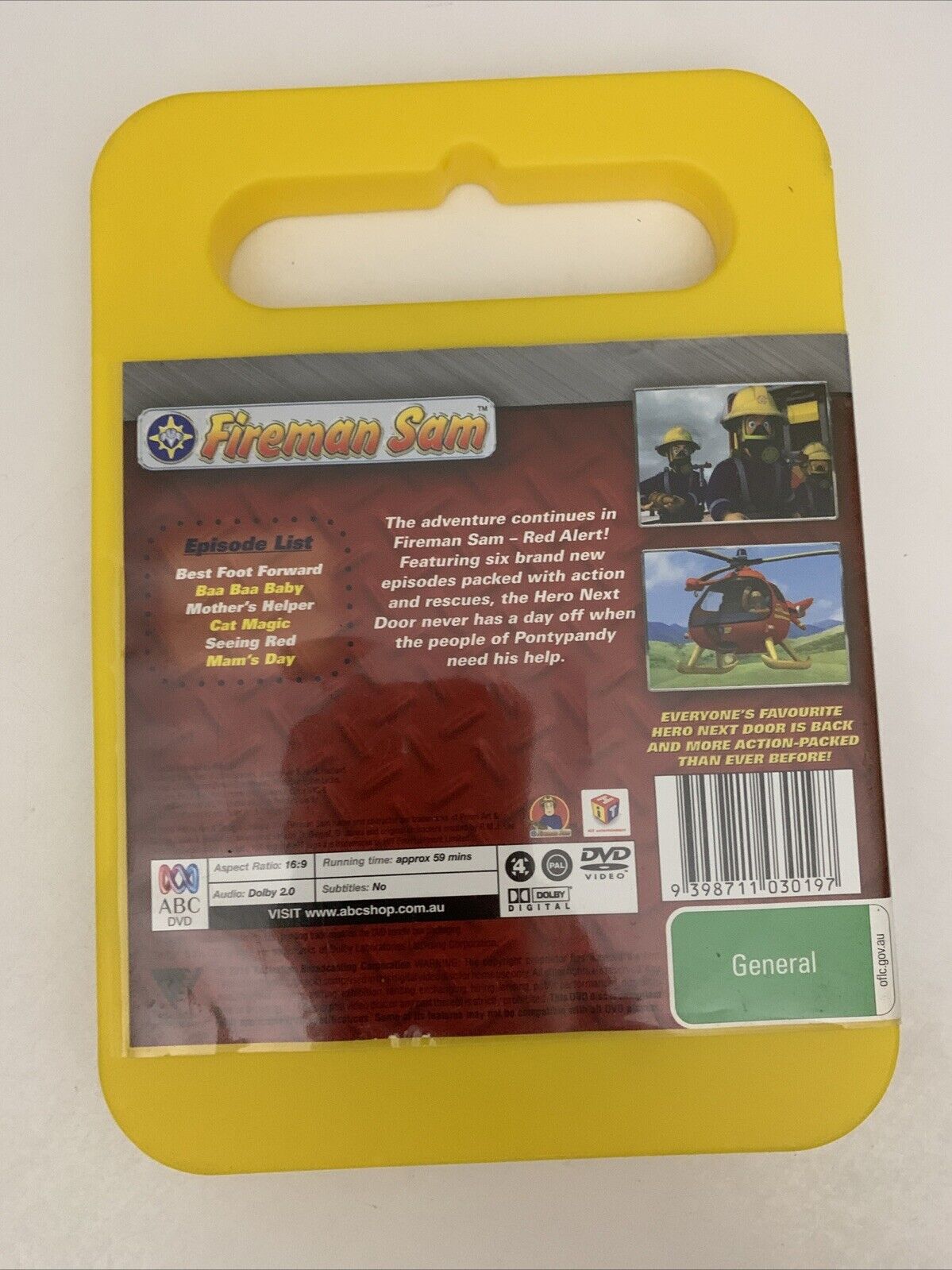 Fireman Sam Red Alert (DVD, 2009) ABC Kids Animation Region 4 – Retro Unit