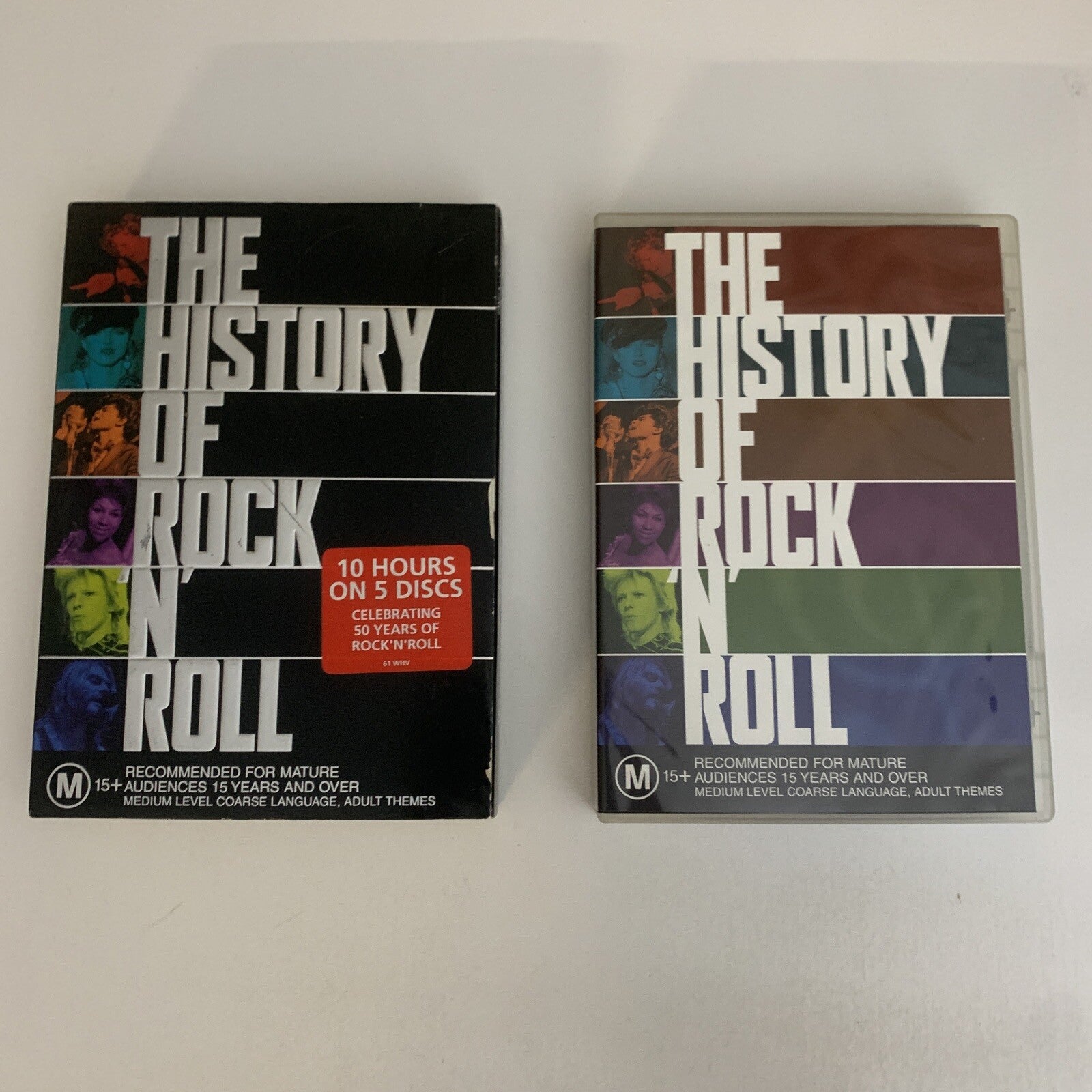 History Of Rock 'N' Roll (DVD, 1995, 5-Disc Set) Region 4 – Retro Unit
