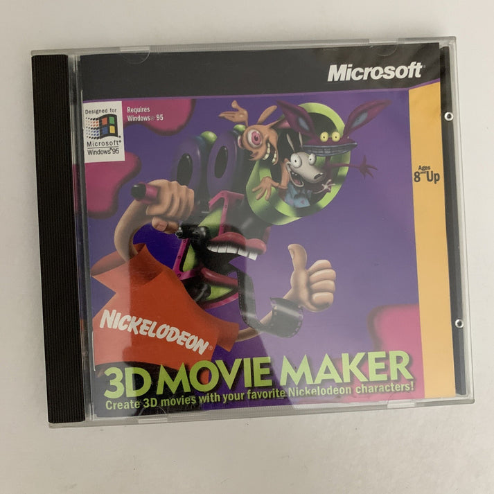 Nickelodeon 3D Movie Maker PC CD-ROM Windows 95 by Microsoft – Retro Unit