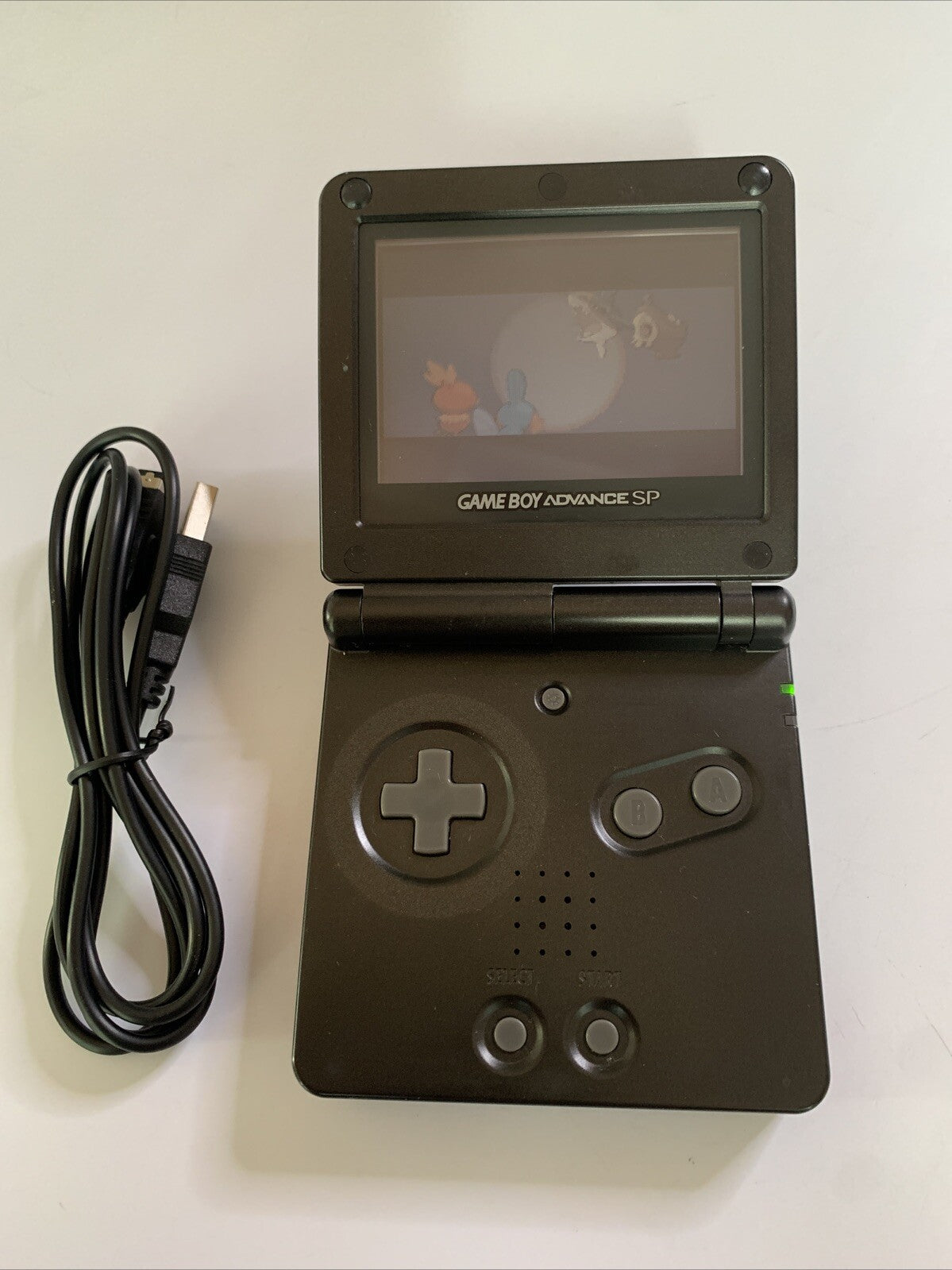 Nintendo Game Boy Advance SP Onyx Black Handheld Portable AGS-001 ...