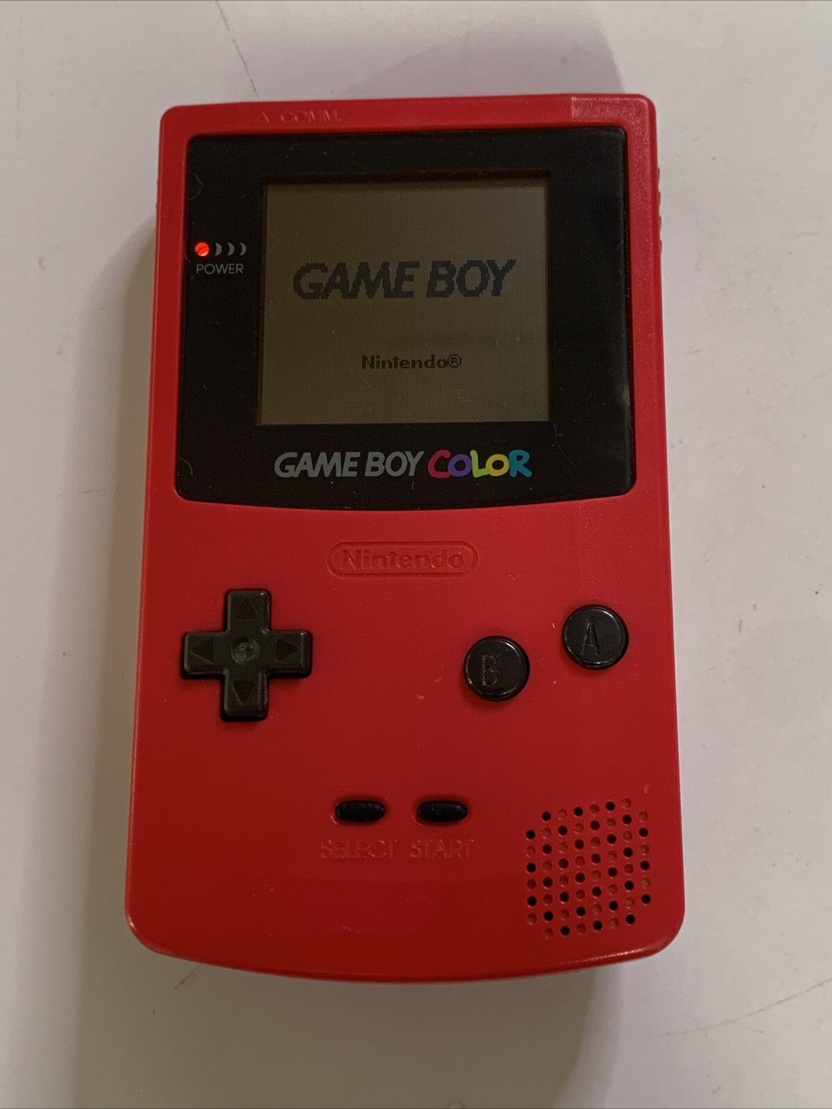 Nintendo Gameboy Color Red Handheld Console Genuine CGB-001 – Retro Unit