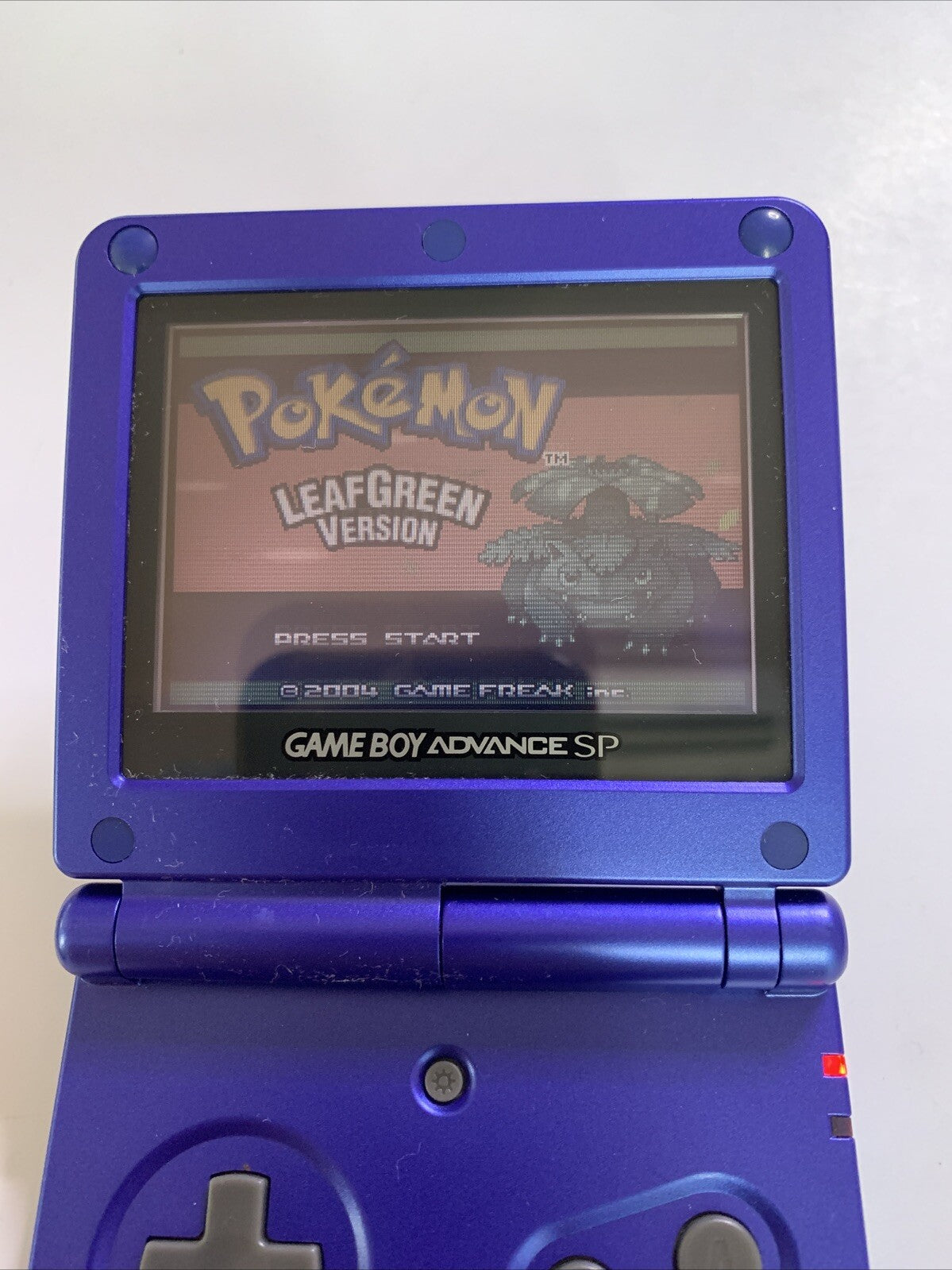 Nintendo Game Boy Advance SP Metallic Blue Backlit Console with Charge ...