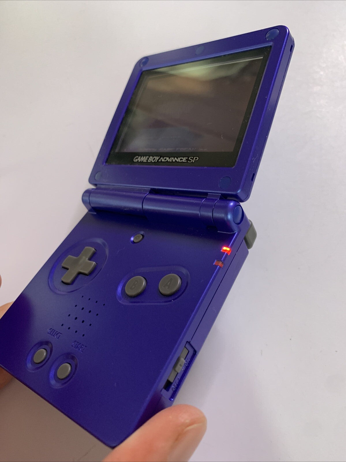 Nintendo Game Boy Advance SP Metallic Blue Backlit Console with Charge ...