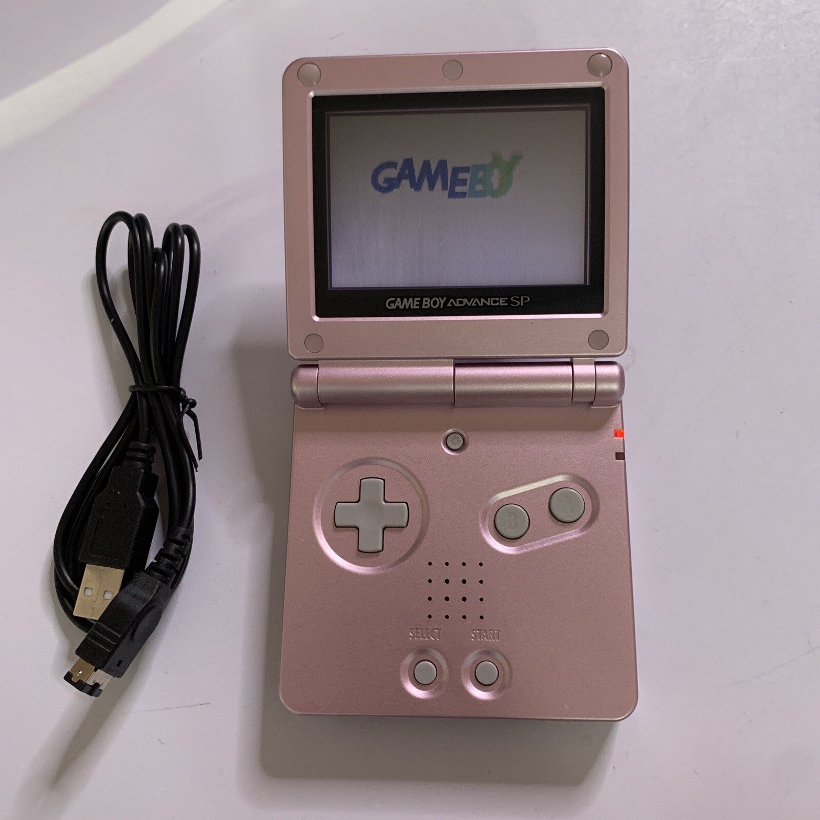 Nintendo Game Boy Advance SP Limited Edition Pink Handheld System Back ...