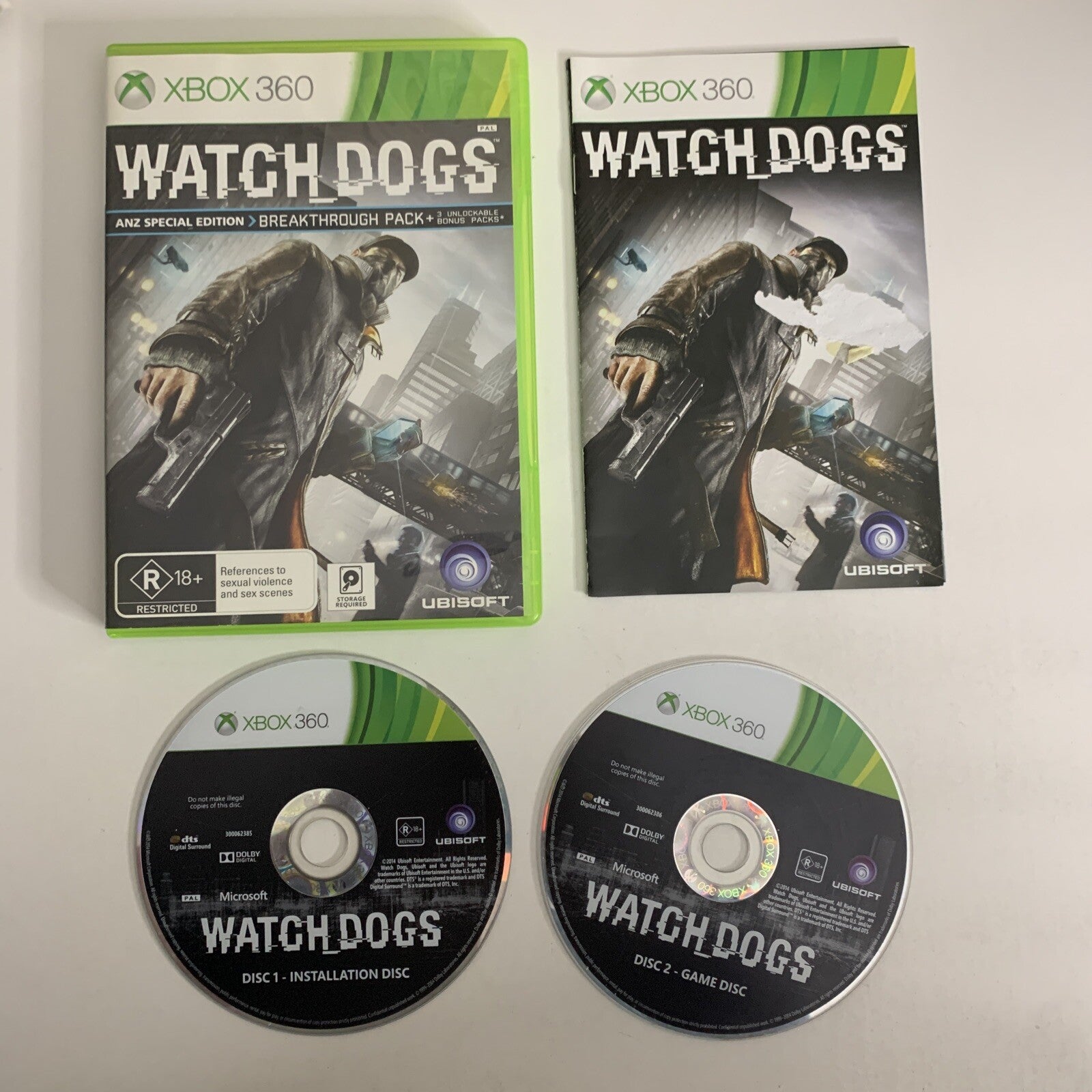 Watch Dogs Microsoft Xbox 360 PAL 2014 Game Complete – Retro Unit