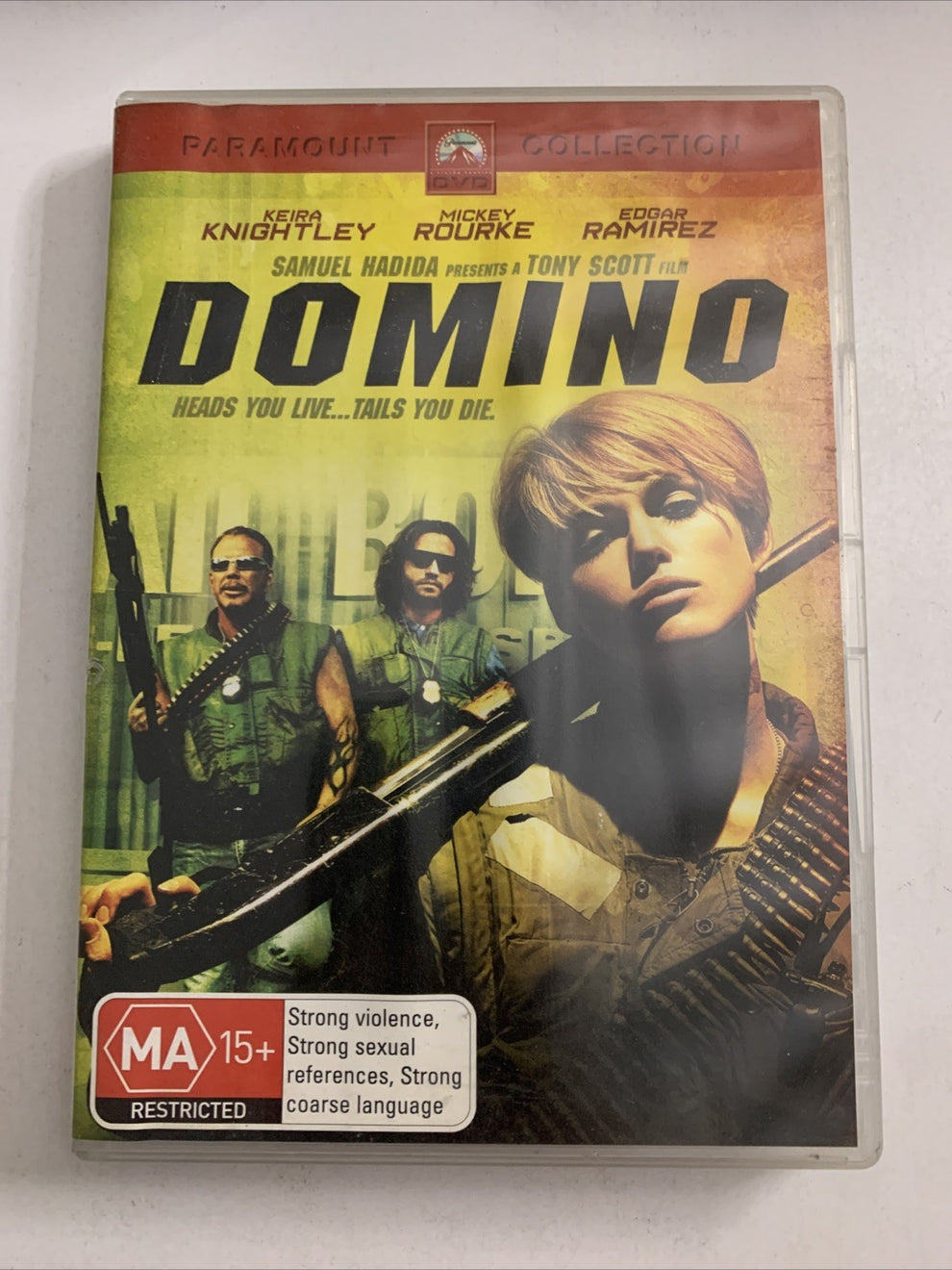 Domino (DVD, 2005) Mickey Rourke, Edgar Ramirez, Mena Suvari, Keira Kn ...