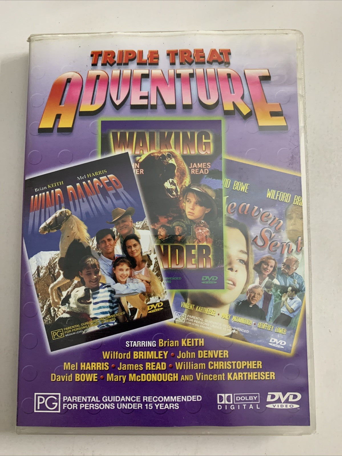 Wind Dancer / Walking Thunder / Heaven Sent (DVD) Region 4 – Retro Unit