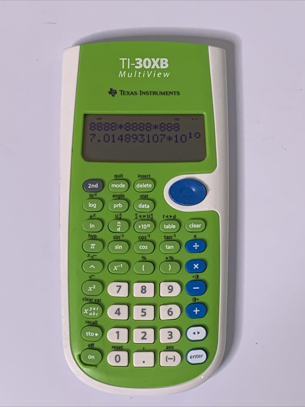 Texas Instruments TI-30XB MultiView Scientific Calculator Green – Retro ...