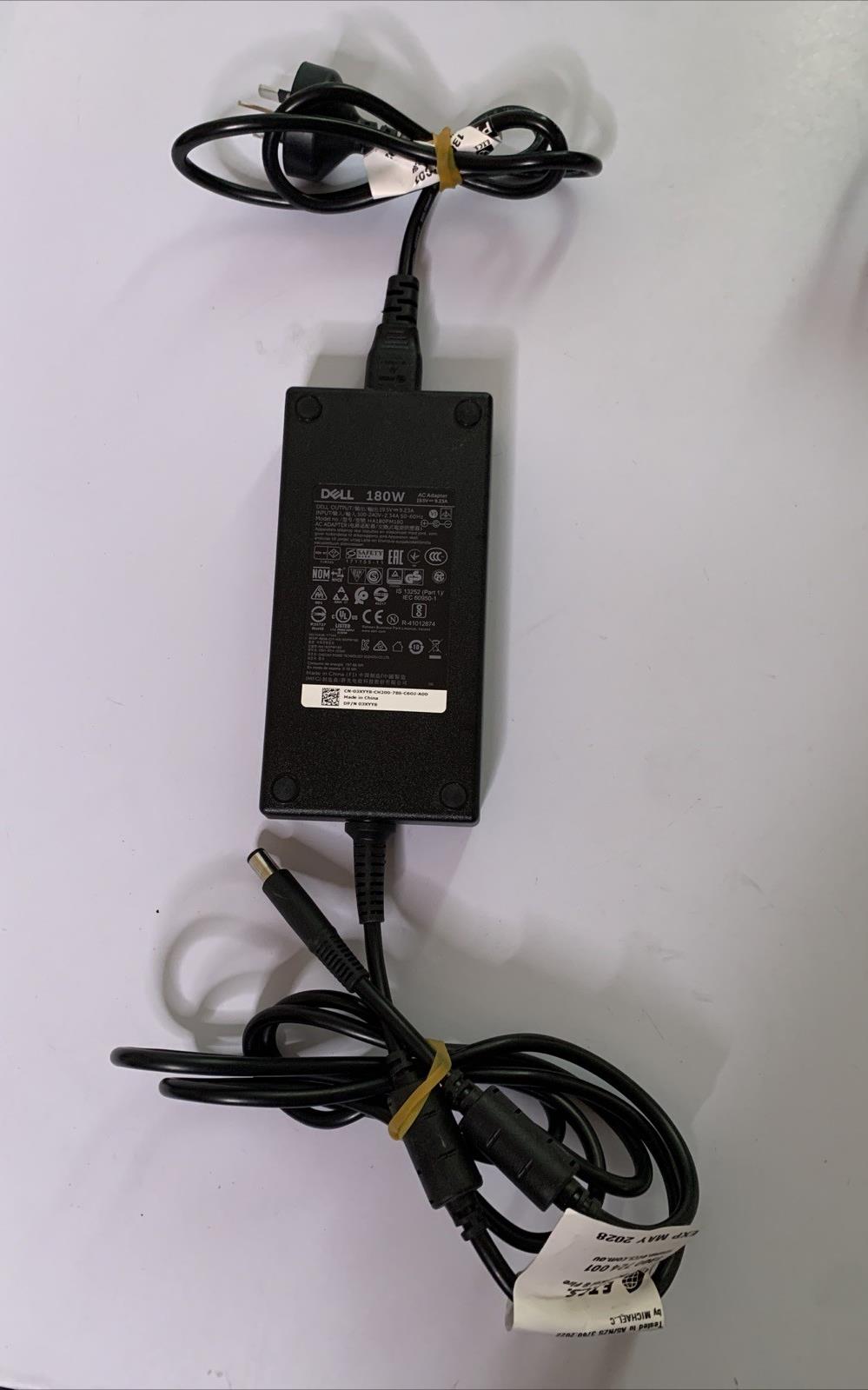 Genuine Dell HA180PM180 Laptop Power Supply 19.5V 9.23A 180W AC Adapte ...