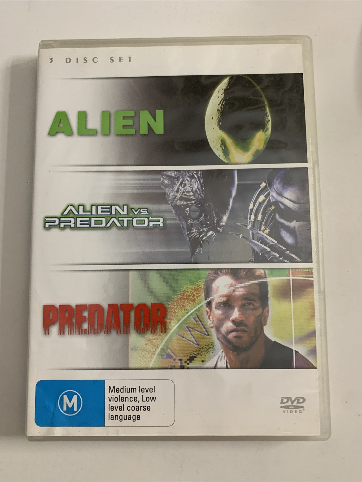 Alien / Alien Vs Predator/ Predator (DVD) 3-Disc Arnold Schwarzenegger ...