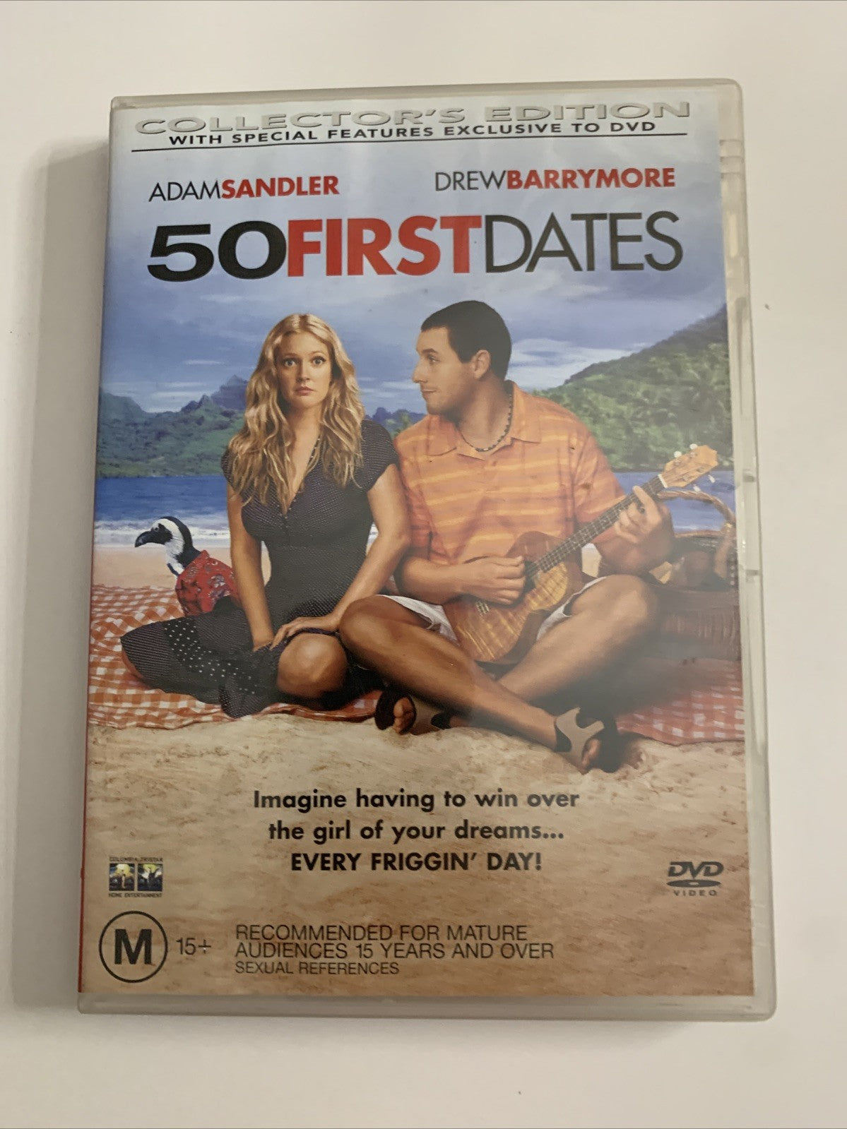 50 First Dates (DVD, 2004) Adam Sandler, Sean Astin, Dan Aykroyd, Drew ...