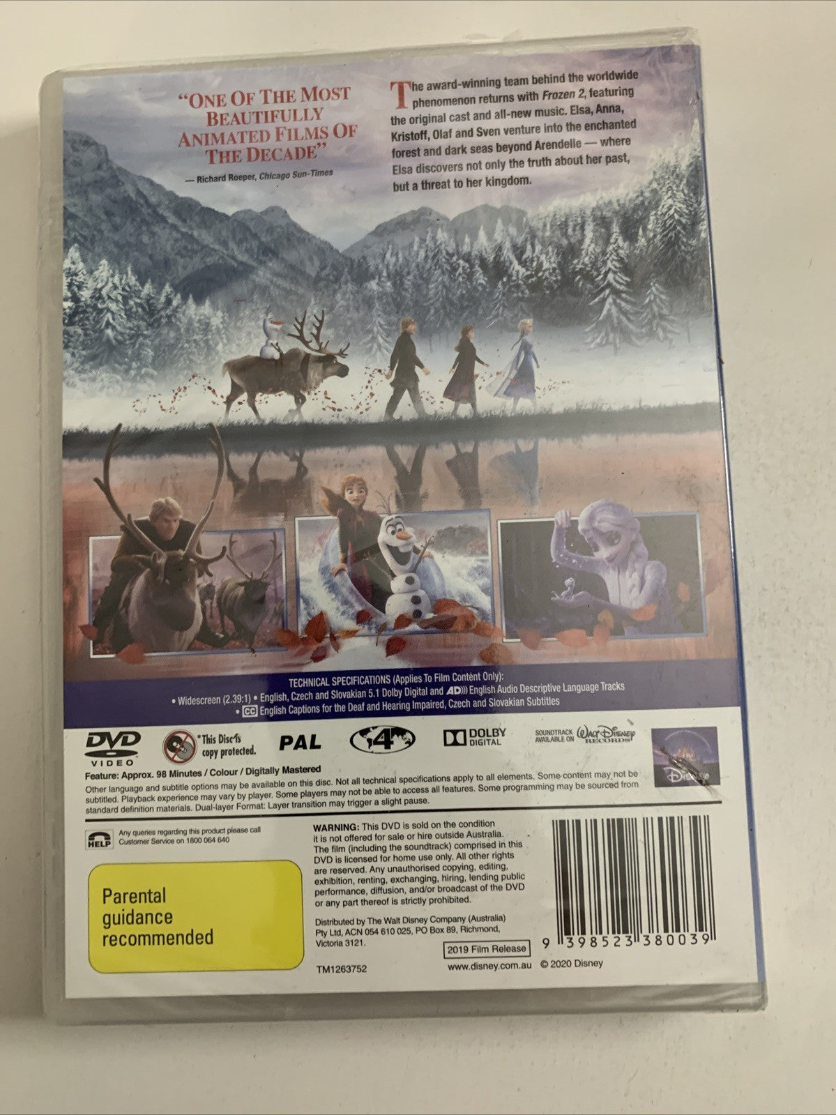 Frozen II (DVD, 2019) Disney Animated Film Region 4 NEW – Retro Unit