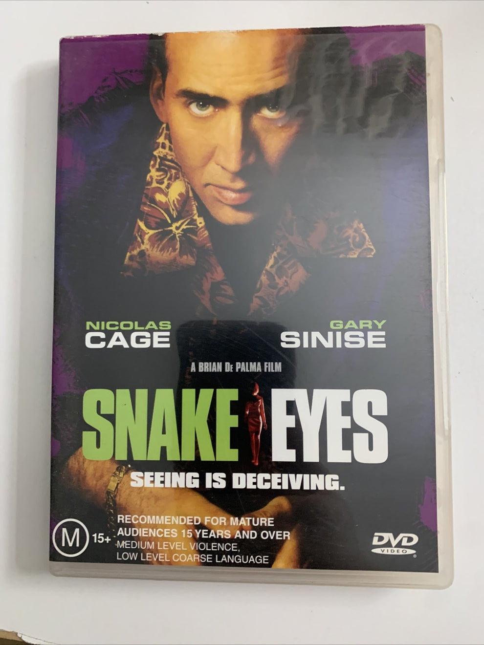 Snake Eyes (DVD, 1998) Nicolas Cage, Gary Sinise Region 4 – Retro Unit