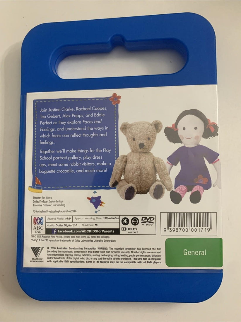 Play School : Faces And Feelings (DVD, 2015) ABC Kids Region 4 – Retro Unit