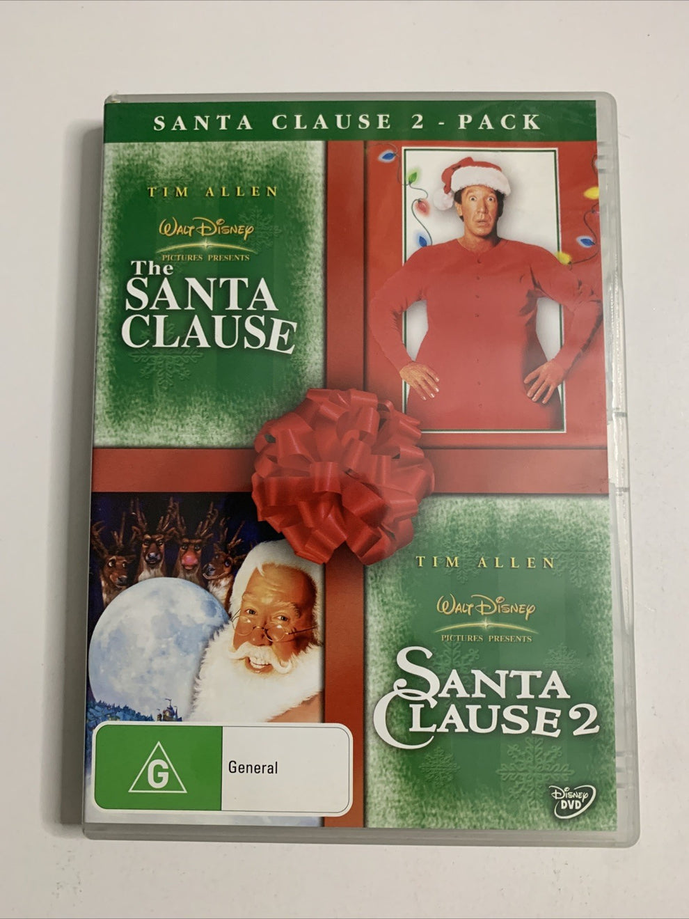 The Santa Clause 1 & 2 (DVD, 1994) Disney Tim Allen Region 4 – Retro Unit