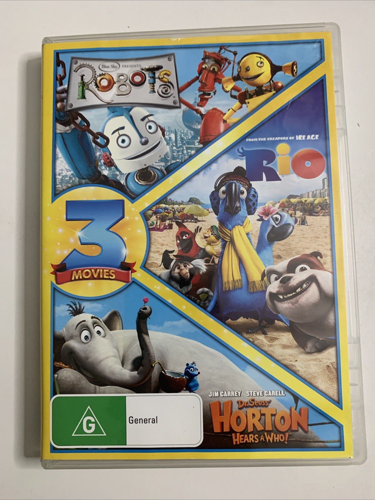 Robots / Rio / Dr Seuss: Horton Hears A Who! (DVD) Animated Films Regi ...