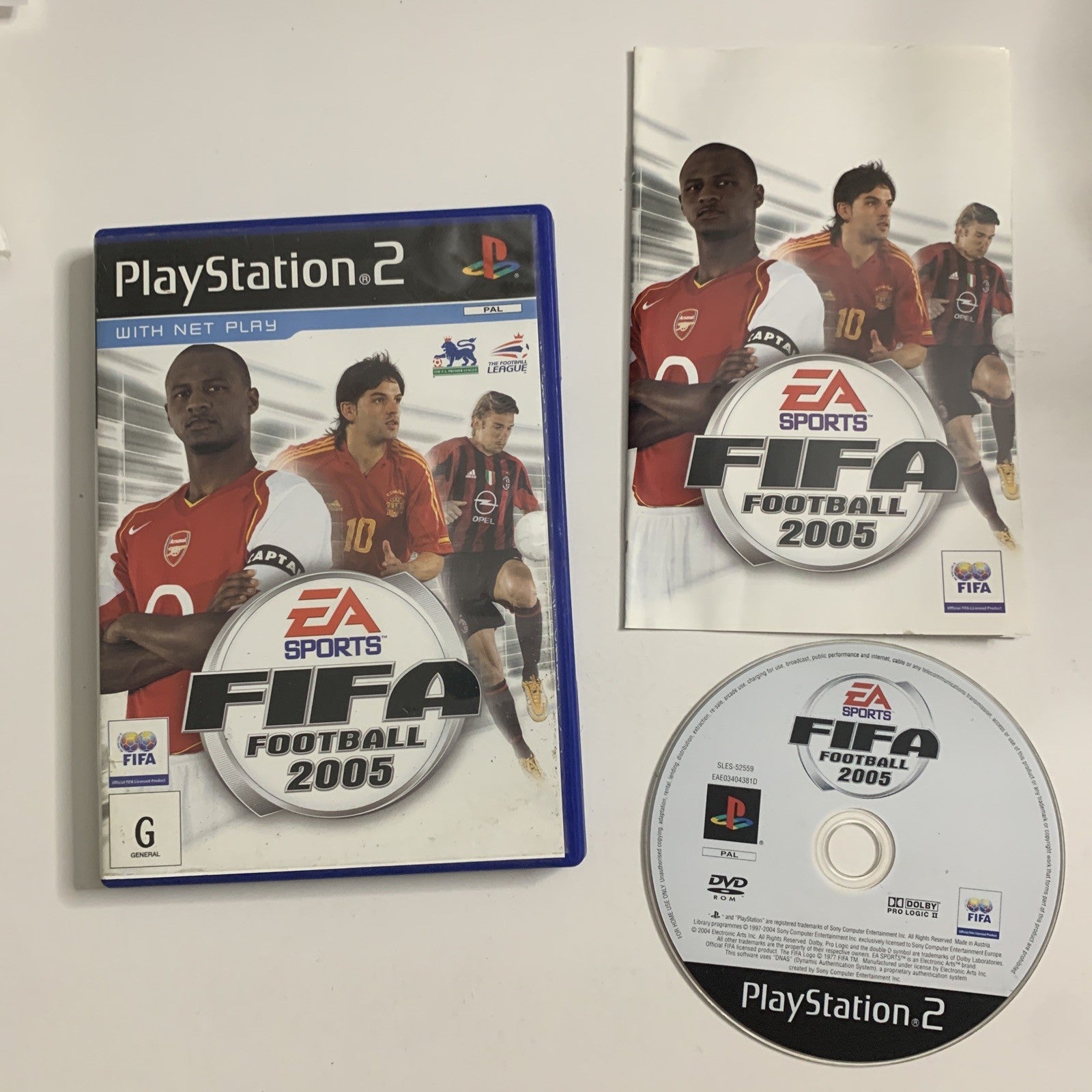 FIFA Football 2005 PS2 PlayStation 2 PAL EA Sports Game Complete ...