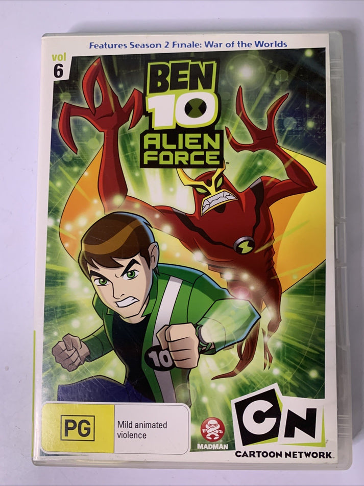 Ben 10 Alien Force : Vol 6 (DVD, 2008) Animation Region 4 – Retro Unit