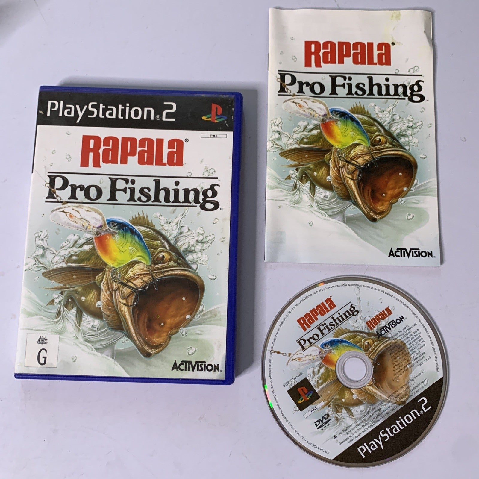 Rapala Pro Fishing PS2 Sony Playstation 2 PAL 2004 Game Complete ...